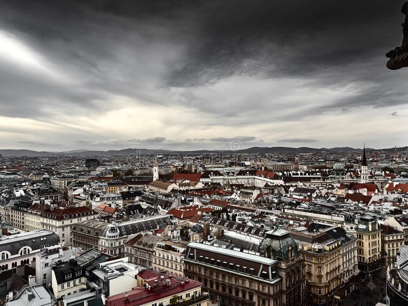 Panoramic view of Vienna stock photo. Image of austria - 131103248