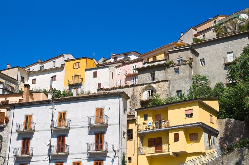 Panoramic View of Viggianello. Basilicata. Italy. Stock Photo - Image ...