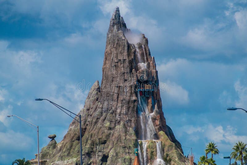 Panoramic View of Volcano Bay from Universal Boulevard Bridge at ...