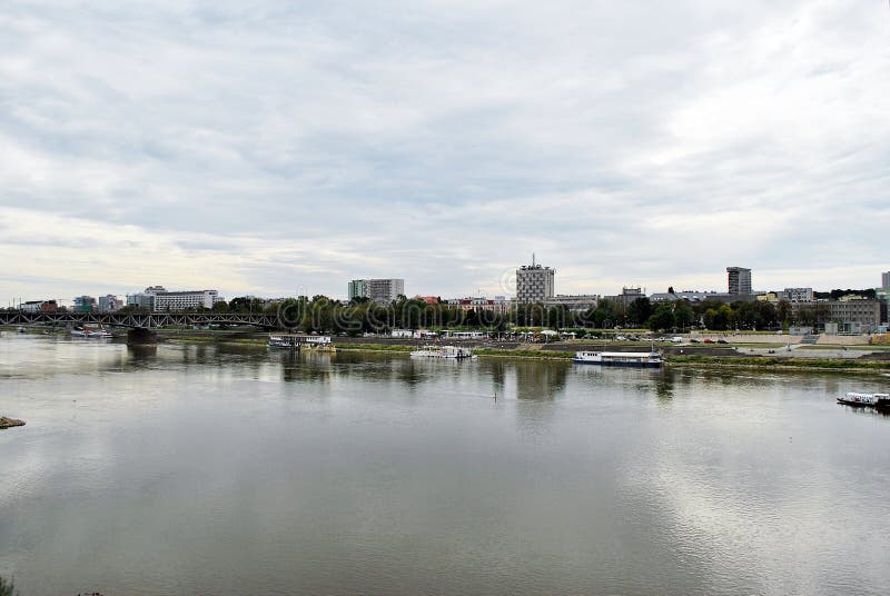 Panoramic view of Warsaw. editorial photo. Image of cityscape - 76760391