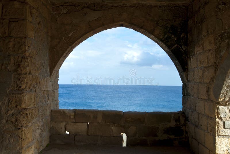 Panoramic View from the Window of Monastery Stock Image - Image of ...