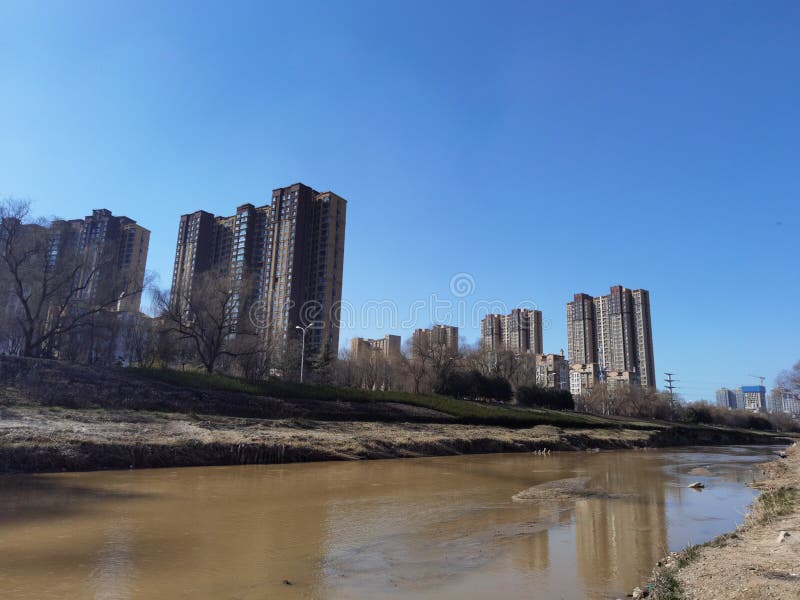 Panoramic View of Xi`an Urban Complex Stock Photo - Image of modern ...