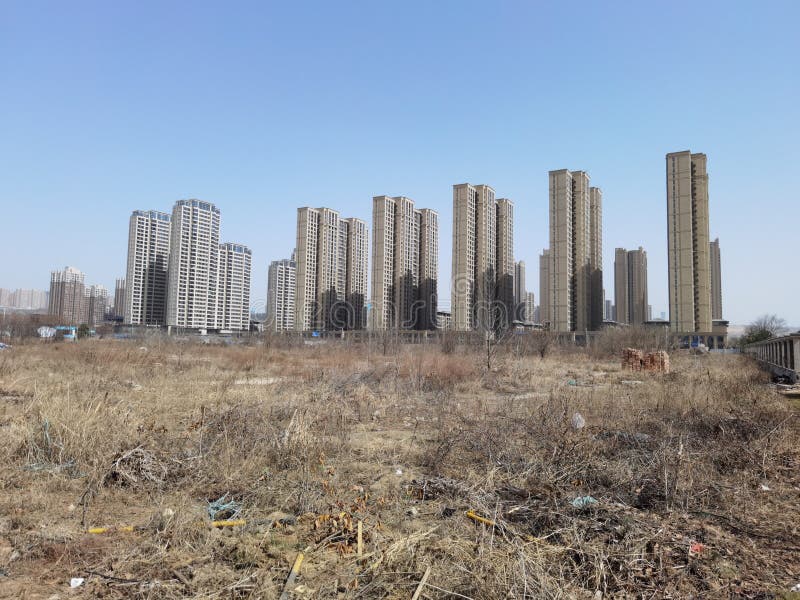 Panoramic View of Xi`an Urban Complex Stock Photo - Image of ...