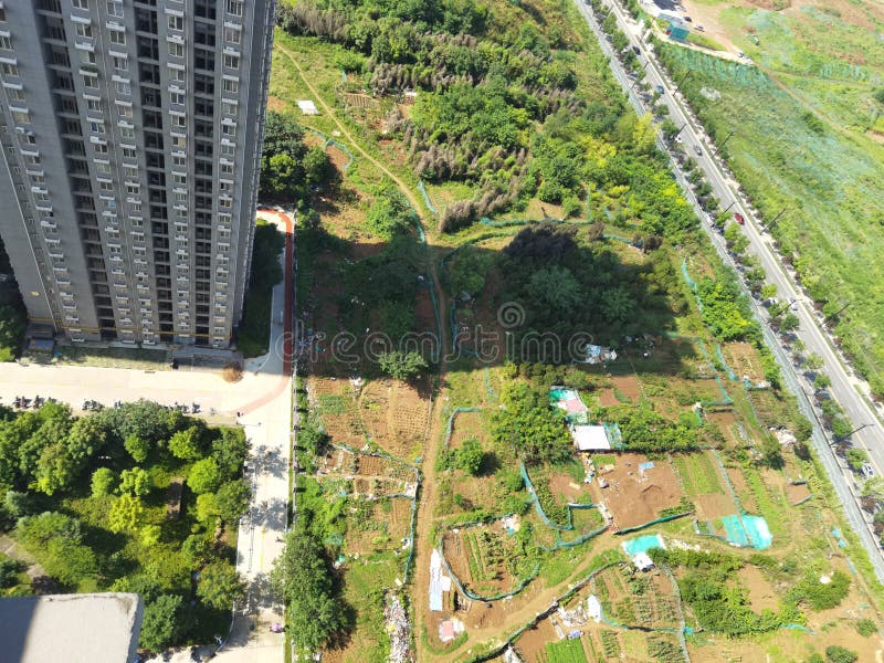 Panoramic View of Xi`an Urban Complex Stock Photo - Image of landscape ...