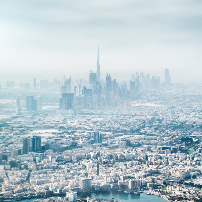 Panoramic views of Dubai stock image. Image of beauty - 46346149