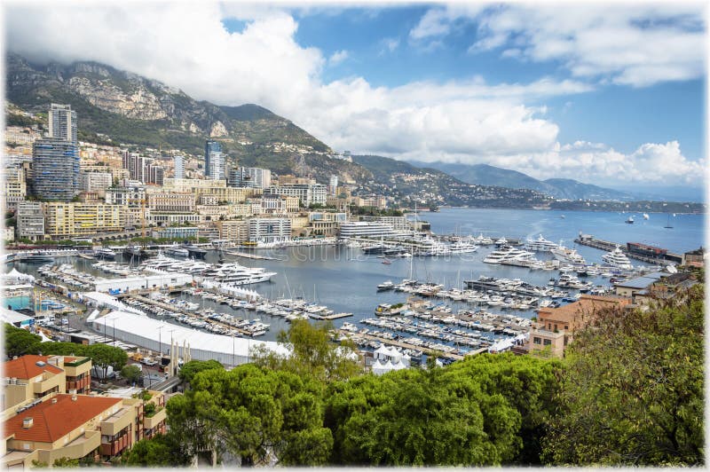 Panoramic views in Monaco stock photo. Image of destination - 244615156