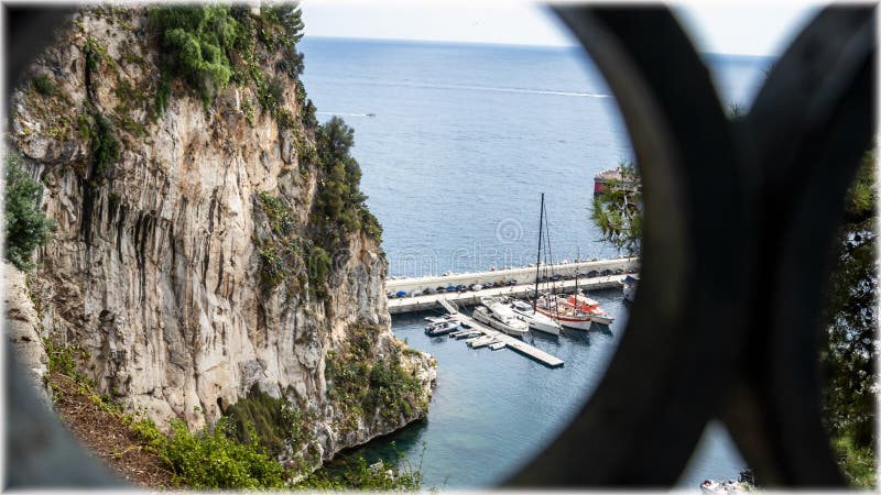 Panoramic views in Monaco stock image. Image of formula - 244615203