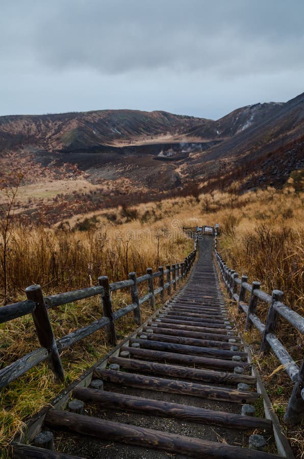 Mount. Usu ropeway stock image. Image of landmark, japan - 101862683