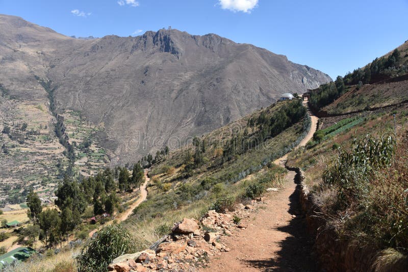 Panoramic Views of the Sacred Valley of the Incas. Ollantaytambo, Cusco ...
