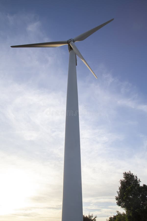 Panoramic Views of the Wind Farm Produces Electricity from Wind Power ...