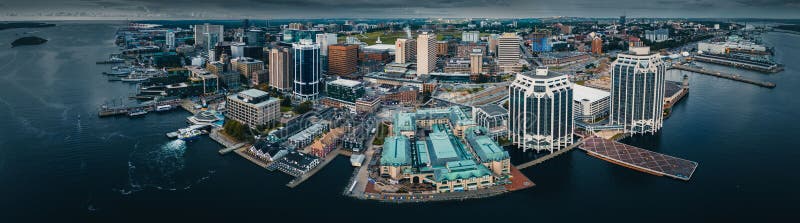 Panoramic Waterfront City with Tall Buildings Editorial Photo - Image ...