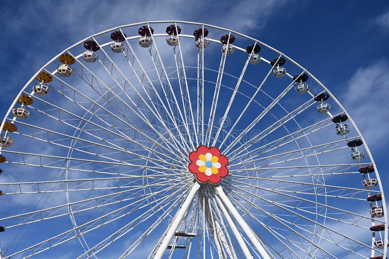 Panoramic Wheel at Prater Park Vienna Stock Photo - Image of fair ...