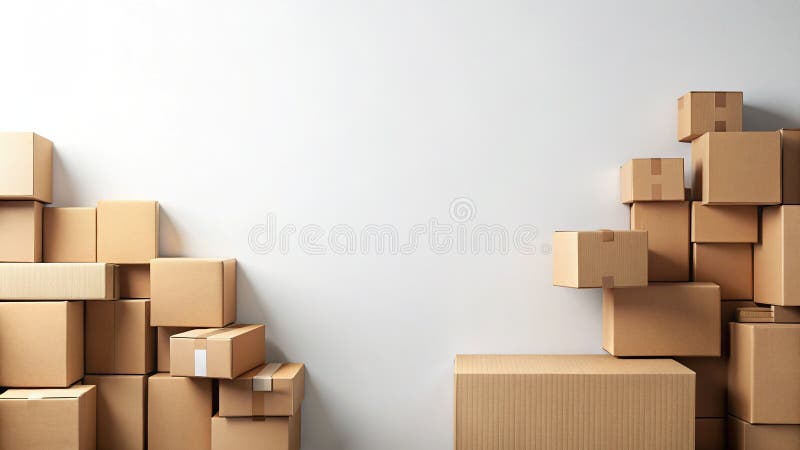 Panoramic White Flat Lay with Bold Contrast Boxes a Versatile Design ...