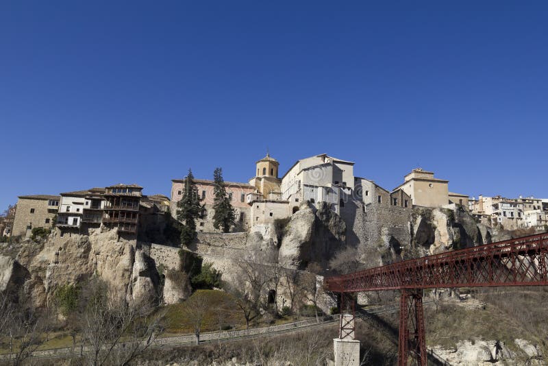 Panoramico Di Cuenca, Spagna Fotografia Stock - Immagine di ponticello ...
