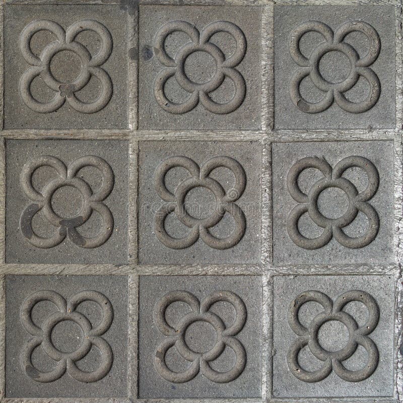 Panot, Hydraulic Pavement of Barcelona. Stock Photo - Image of urban ...
