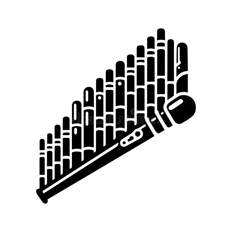 Panpipe Vector Icon for Simple Logo Design Illustration. Stock Vector ...