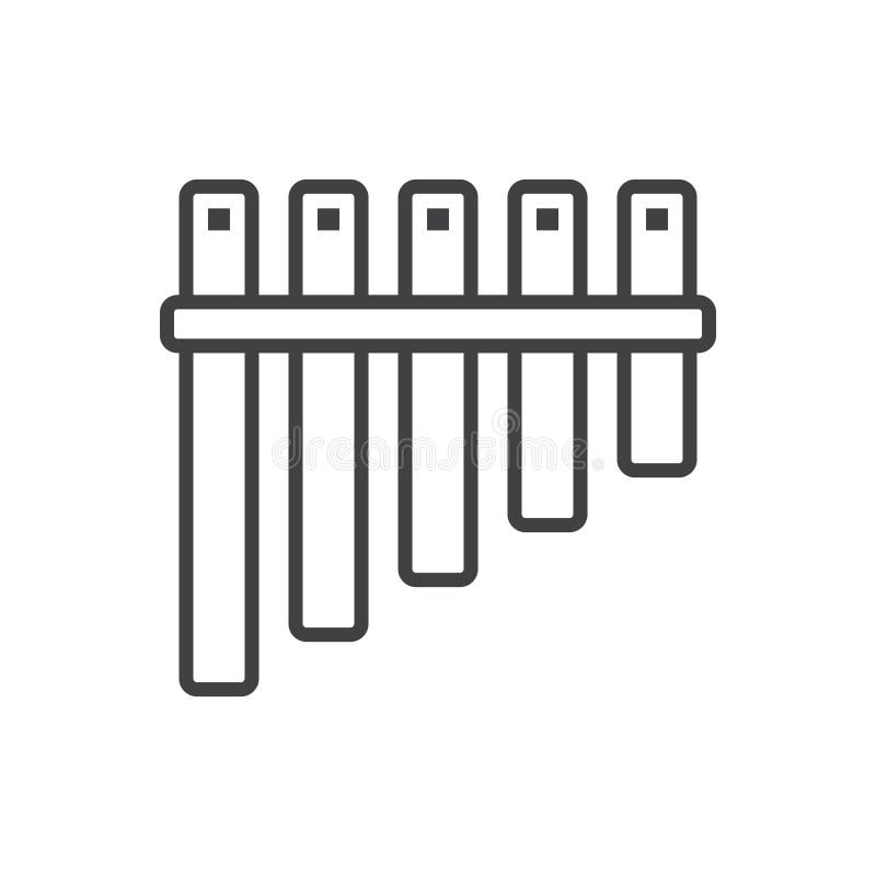 Panpipes Icon - Pan Flute Icon Stock Vector - Illustration of vector ...