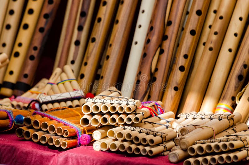 Traditional Musical Instruments Of Peru Stock Photo - Image of nature ...