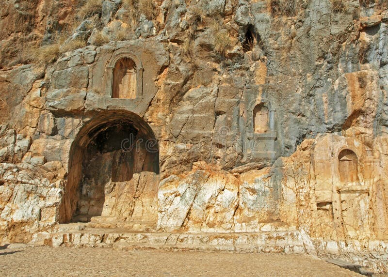 Pans Temple Banias National Park Golan Heights Israel Stock Image ...