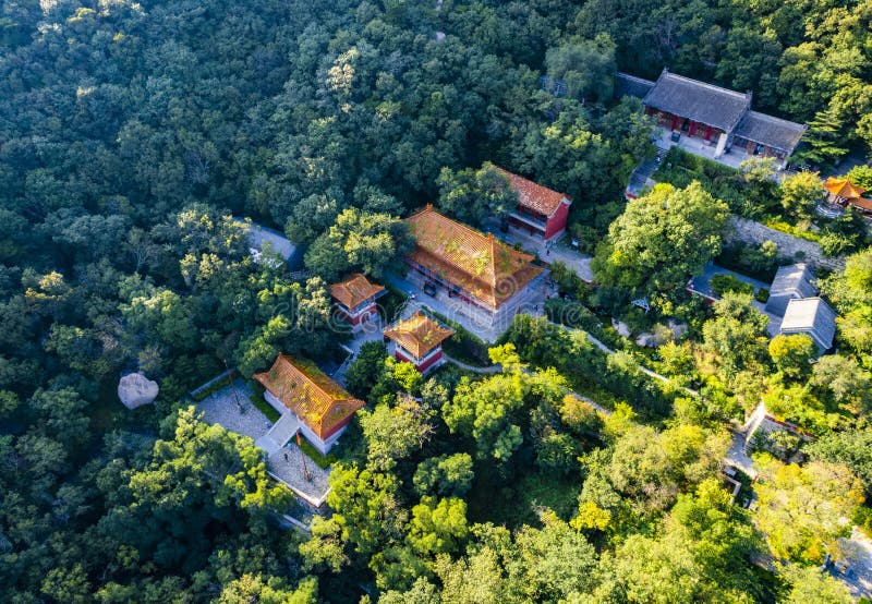Panshan Mountain Scenery in Tianjin, China Stock Photo - Image of ...