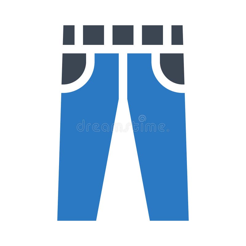Pant Glyph Colour Vector Icon Stock Vector - Illustration of colour ...