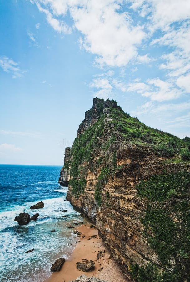 Pantai stock photo. Image of bluesky, central, java - 186110398