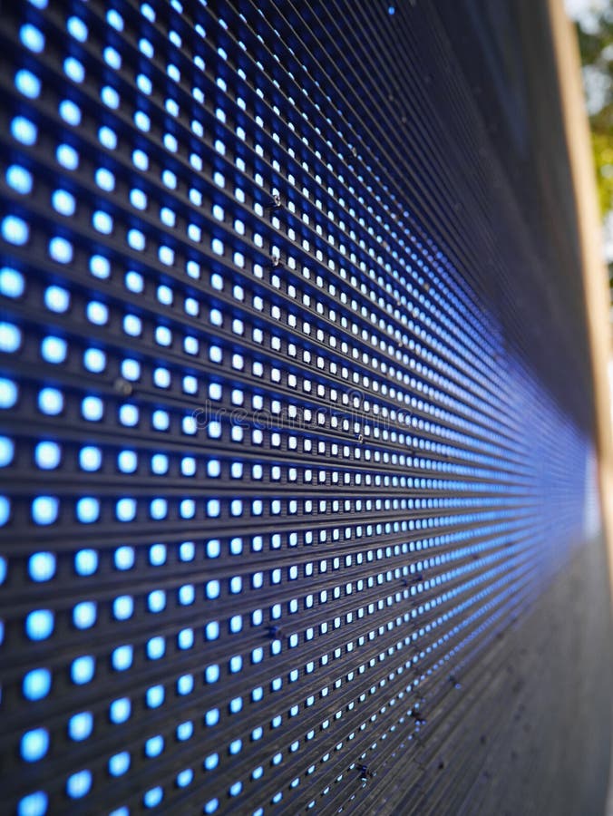 Pantalla azul del LED foto de archivo. Imagen de digital - 76487528