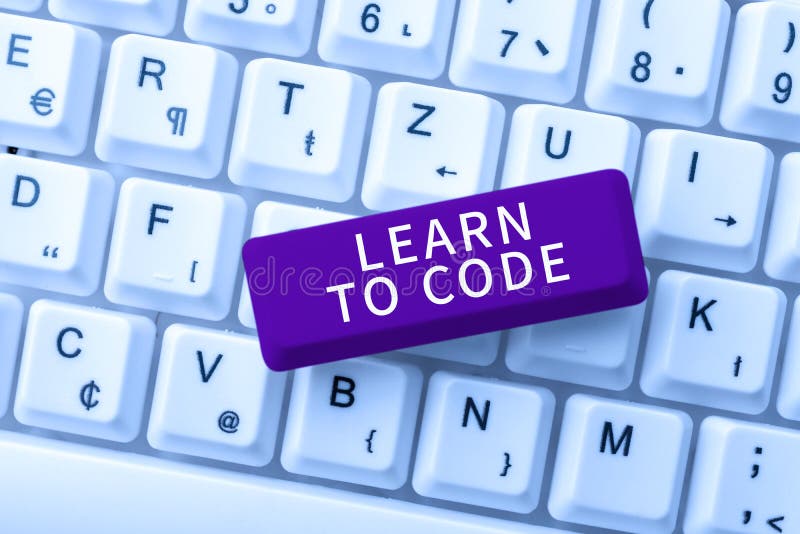 Pantalla Conceptual Aprender a Codificar. Palabra Para Aprender a ...