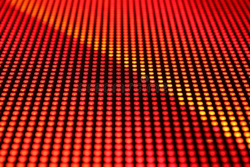 Pantalla Roja De La Vertical LED Foto de archivo - Imagen de cierre ...