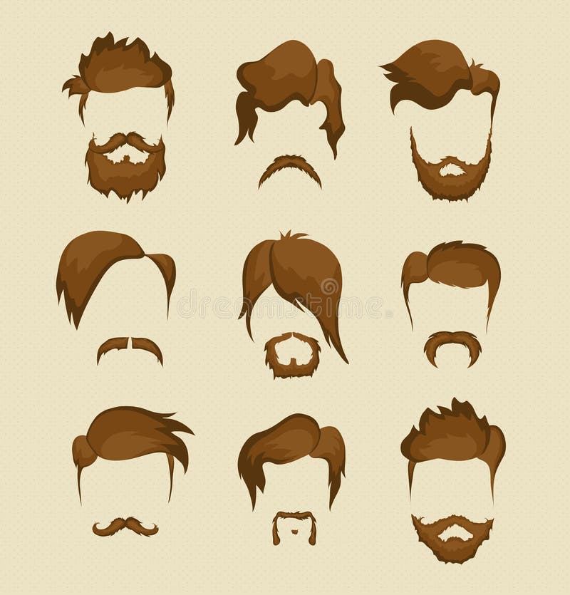 Pantaloni a Vita Bassa Dei Baffi, Della Barba E Dell'acconciatura ... Pantaloni a Vita Bassa Dei Baffi, Della Barba E Dell'acconciatura ...
