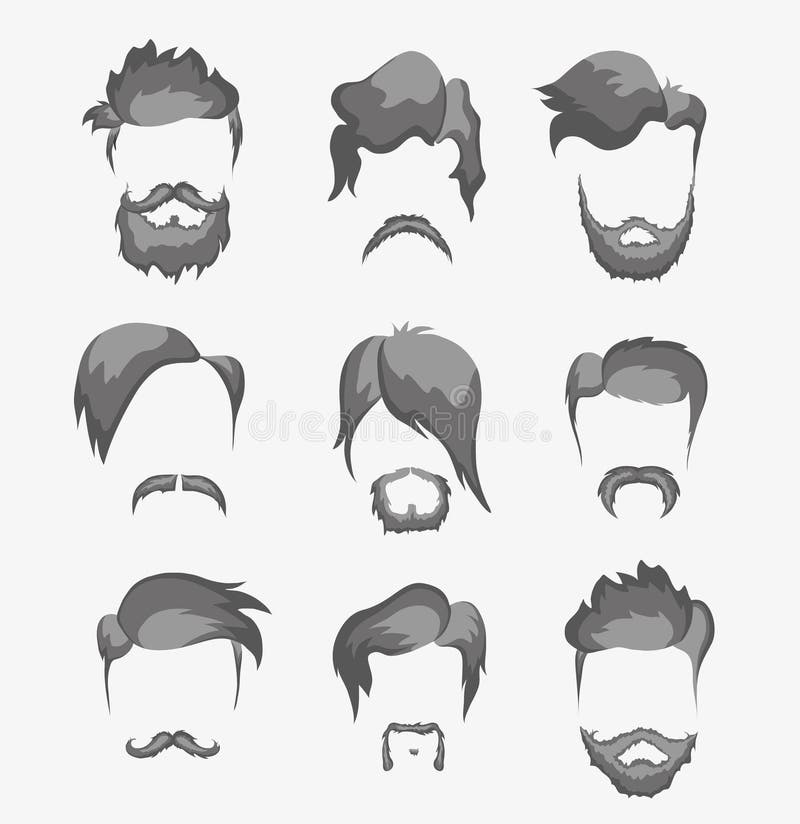 Pantaloni a Vita Bassa Dei Baffi, Della Barba E Dell'acconciatura ... Pantaloni a Vita Bassa Dei Baffi, Della Barba E Dell'acconciatura ...