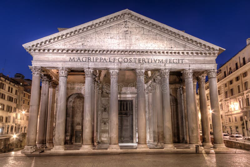 Panteon, Rzym zdjęcie stock. Obraz złożonej z rzymski - 35230428