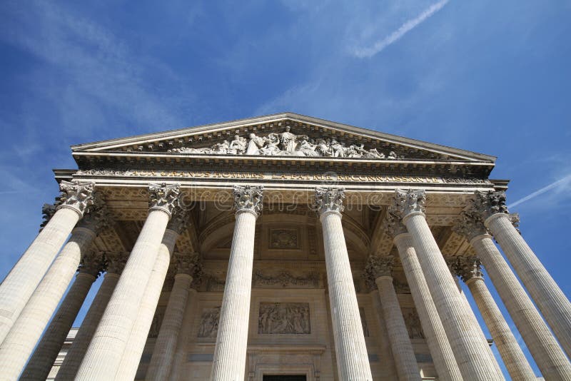 Pantheon Paris France stock photo. Image of facade, latin - 23653310
