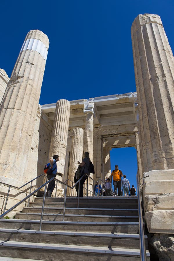 The Pantheon on Acropolis in Athens Editorial Image - Image of ...
