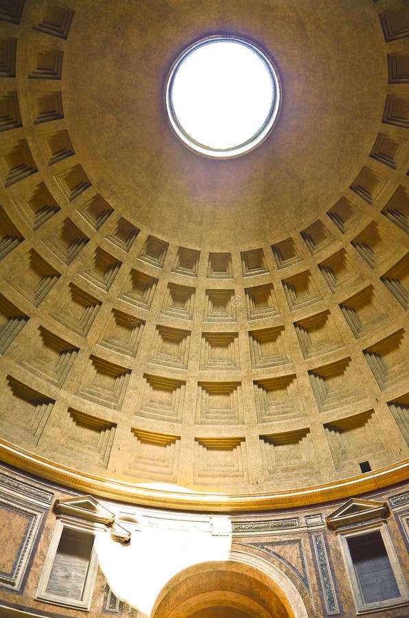 Pantheon ceiling editorial stock photo. Image of church - 26987893