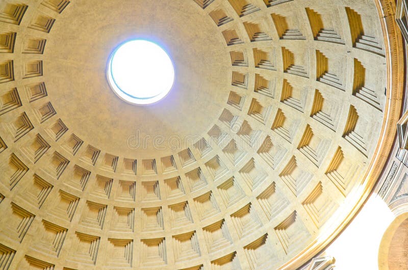 Pantheon ceiling editorial photo. Image of italian, piazza - 26987926