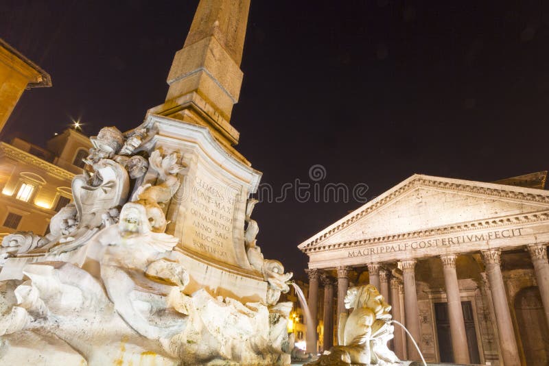 Pantheon Della Rotunda Rome Stock Photo - Image of rotunda, travel ...