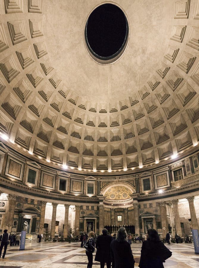 Pantheon dome Rome editorial stock image. Image of roman - 305875499