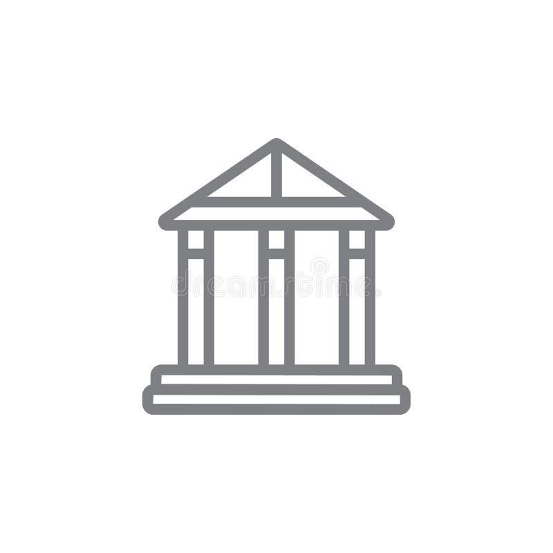 Pantheon Icon. Element of Myphology Icon. Thin Line Icon for Website ...