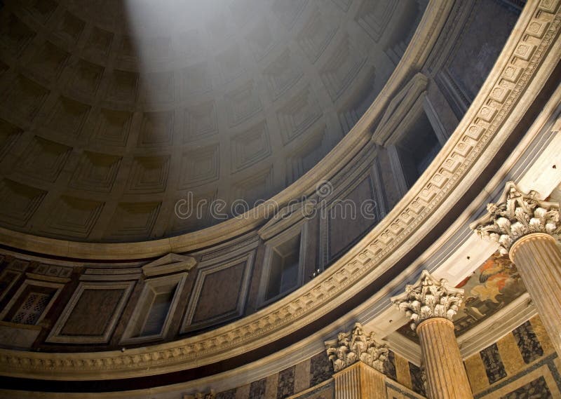 Pantheon Light Ray editorial photo. Image of gods, historic - 19370566