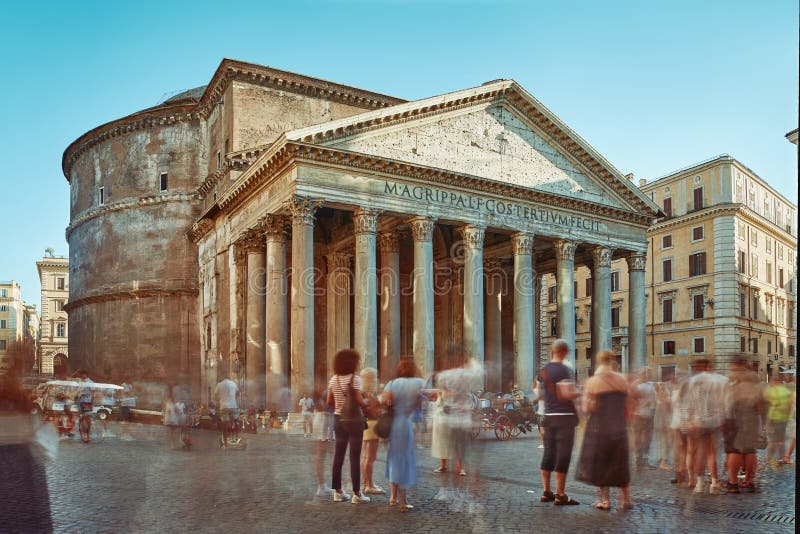 The Pantheon in Rome editorial photo. Image of cupola - 268193161