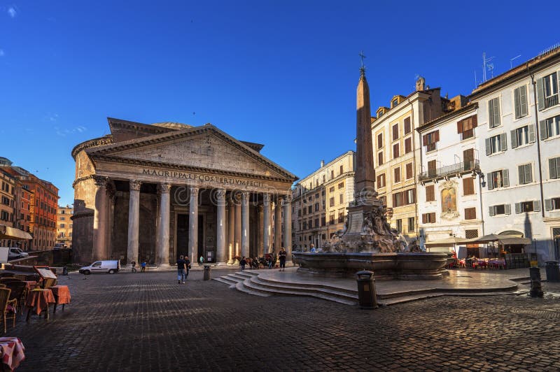 Pantheon in Rome, Italy editorial stock image. Image of italy - 81996759