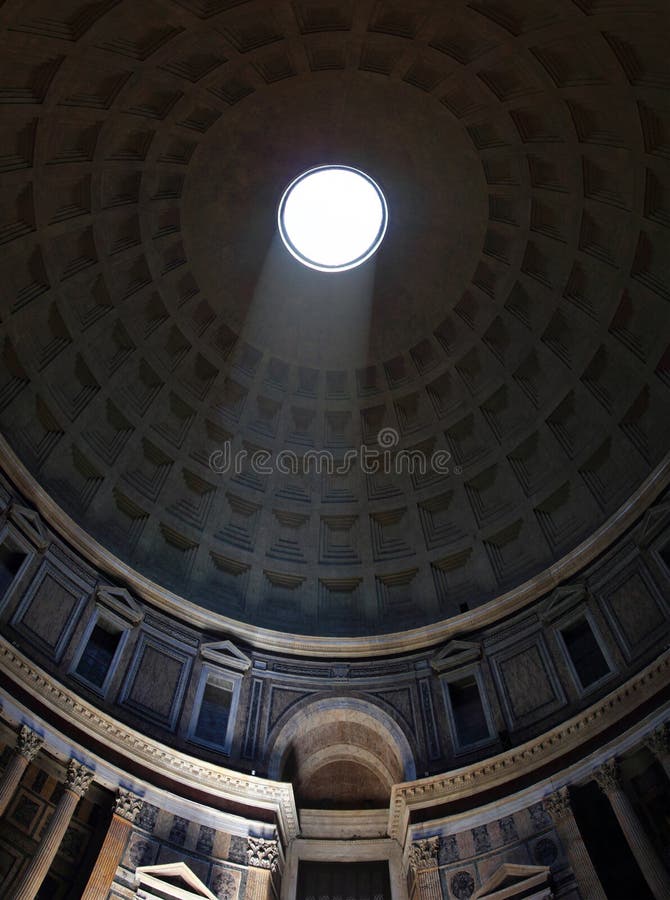 Pantheon in Rome, Italy editorial photography. Image of window - 32487157