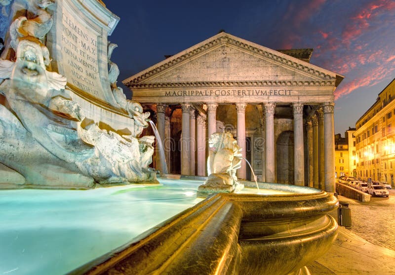 The Pantheon, Rome, Italy editorial stock image. Image of piazza - 35456384