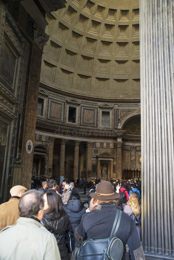 Pantheon, rome editorial stock photo. Image of architectural - 85409348