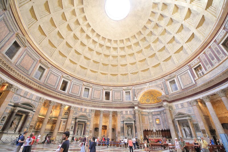 Pantheon temple Rome Italy editorial stock image. Image of italy ...
