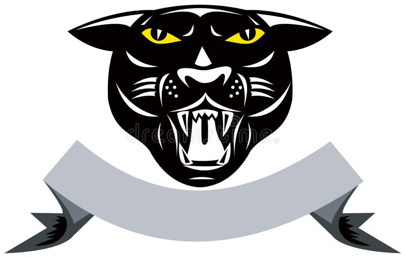 Black Panther Profile Head Vector Design Stock Vector - Illustration of ...