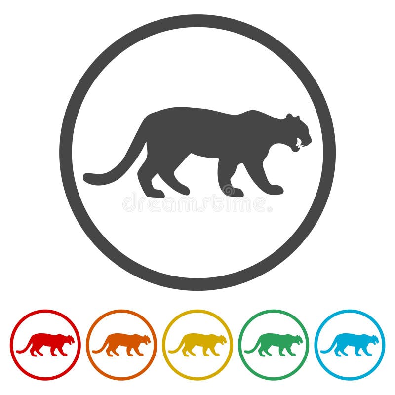 Panther, Cat Icon Design - Illustration Stock Vector - Illustration of ...