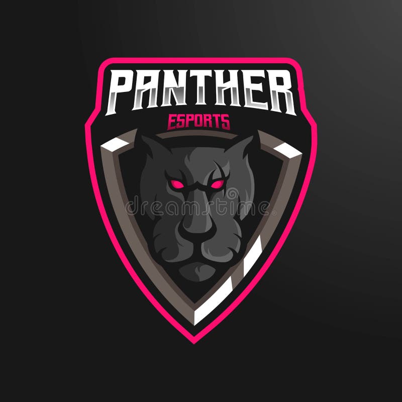 Panther head logo stock vector. Illustration of branding - 213243133