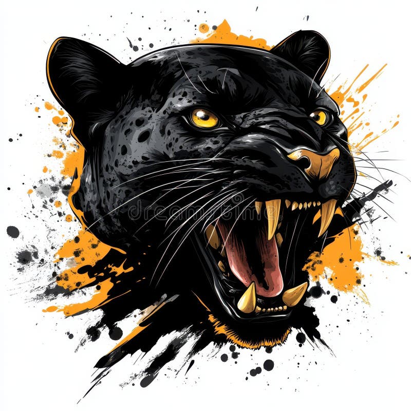 Panther Face Vector Panther Head Mascot Logo
